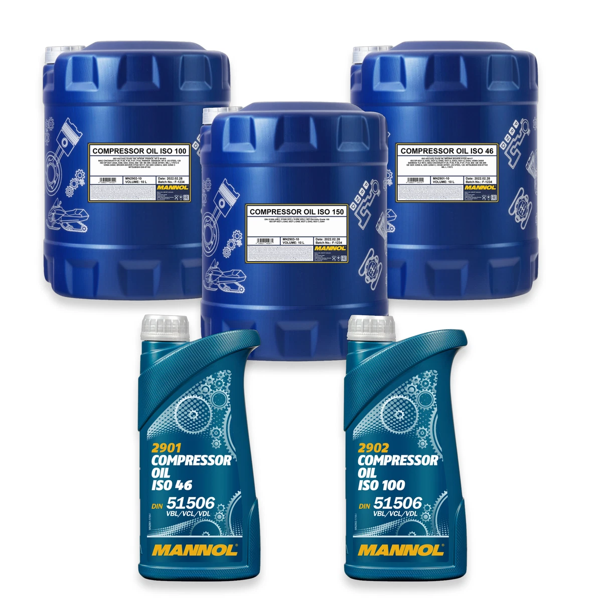 MANNOL Compressor Oil VDL 100 PAG 46 1L-20 Liter Compressor, 55% OFF