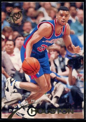 1994 Topps Stadium Club Allan Houston #142 Detroit Pistons | eBay