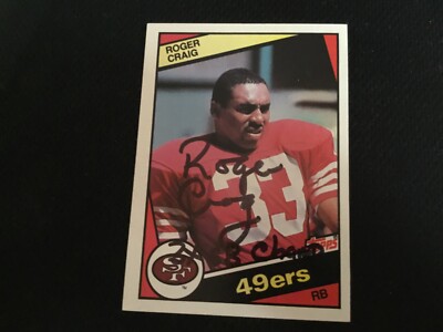 Autographed 1984 Topps Roger Craig. ROOKIE w/ inscriptions. #L-1 | eBay