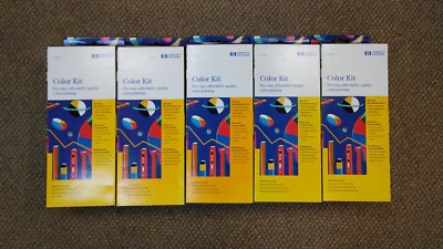 HP COLOR KIT WITH HP CARTRIDGE HOLDER LOT QTY 5 - HP 51625A | eBay