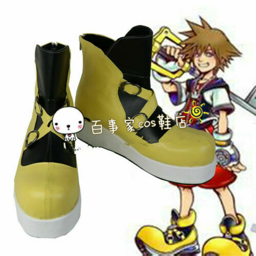 Kingdom Hearts Sora Yellow with Cosplay Boots Shoes: | eBay