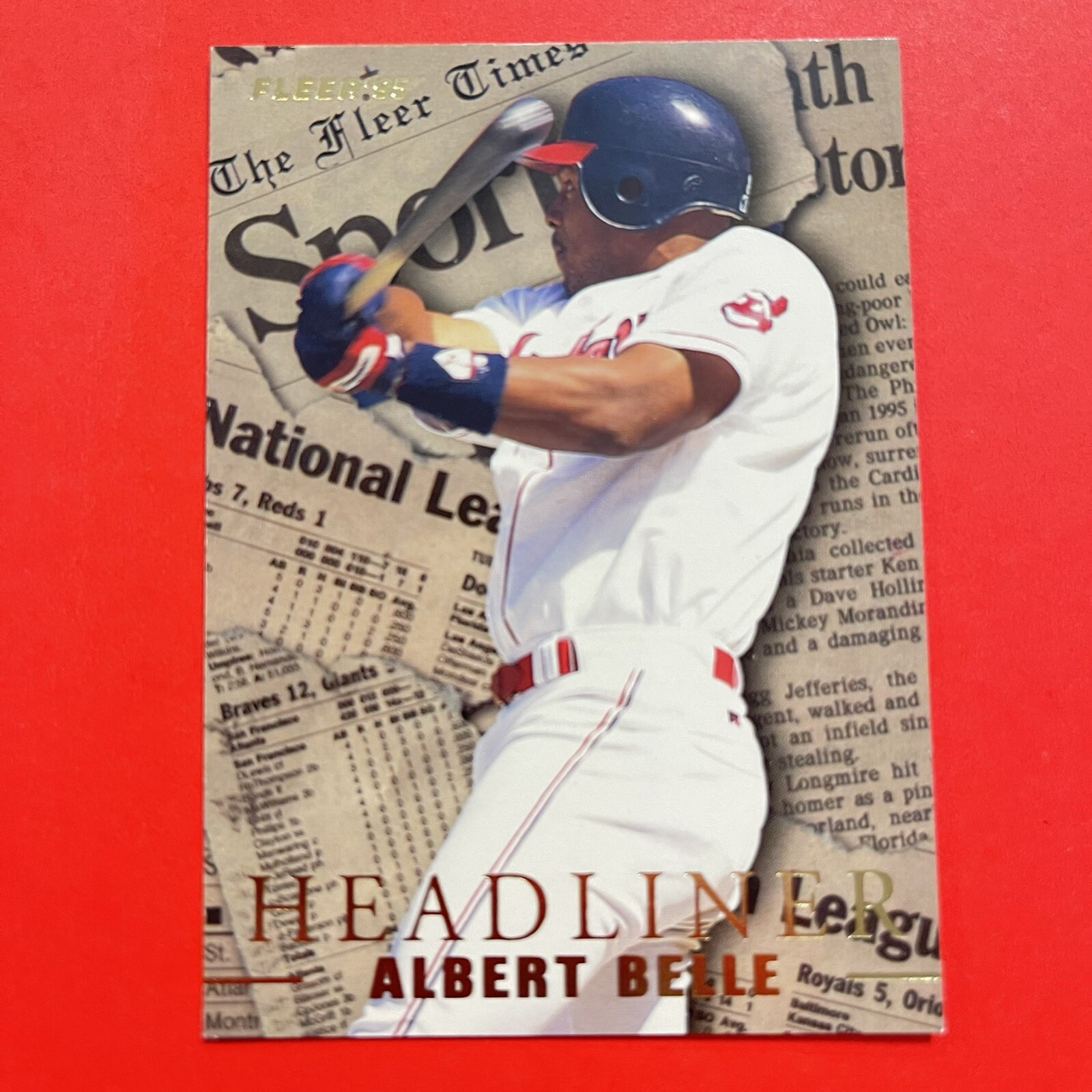 1995 Fleer Update Headliners 2 of 20 Albert Belle Cleveland Indians | eBay