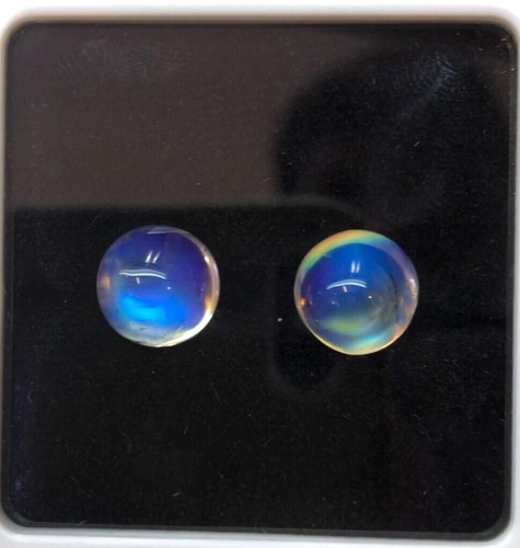 14.40CT 10MM ROUND ULTRA RARE TOP QUALITY 100% NATURAL BLUE MOONSTONE ...