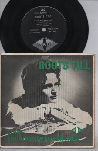 BOOTS TILL Rare 1965 Aust Only 7" OOP W&G Label Country P/C EP ...