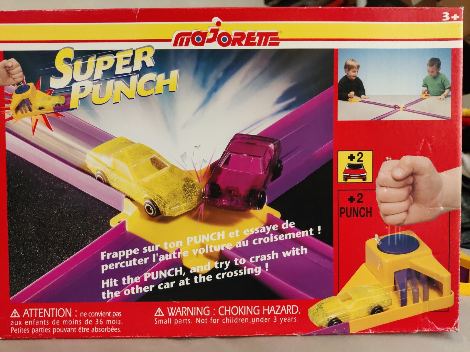 Car track majorette SUPER PUNCH Go Play Set Vintage Criss Cross Crash ...