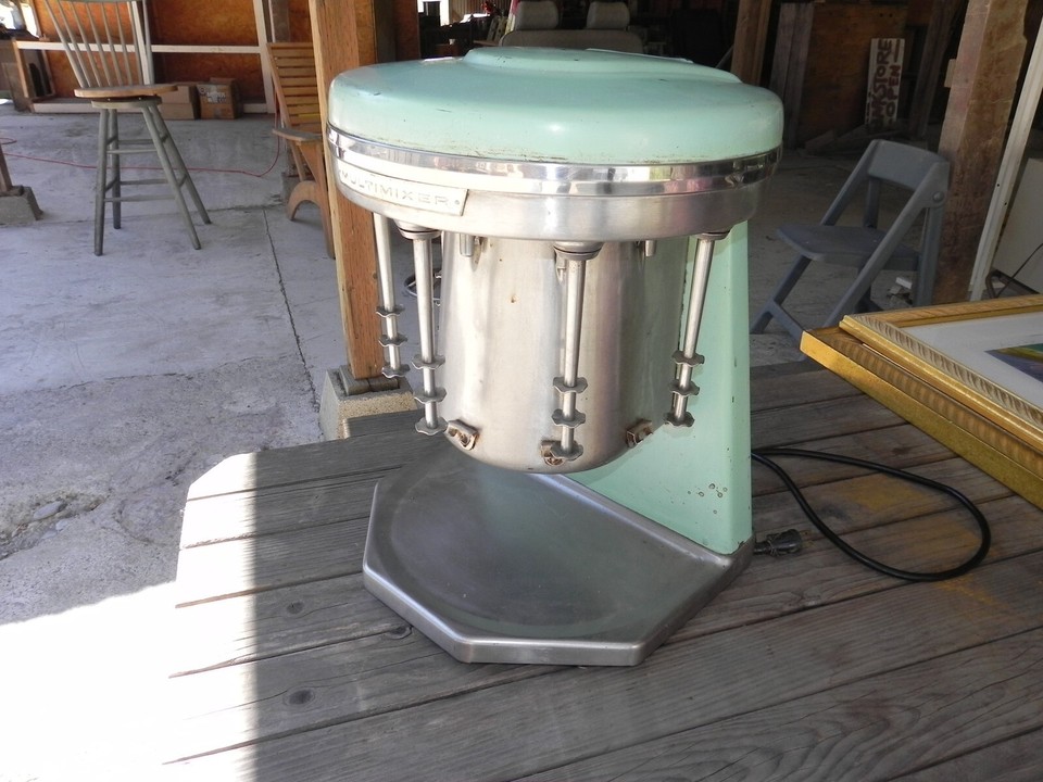 Vintage MultiMixer 5 Head Jadeite Milkshake Mixer/Maker/Soda Fountain ...
