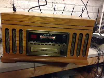 Oak Detrola KM837 Record Player CD Cassette Am/fm for Parts or Repair ...