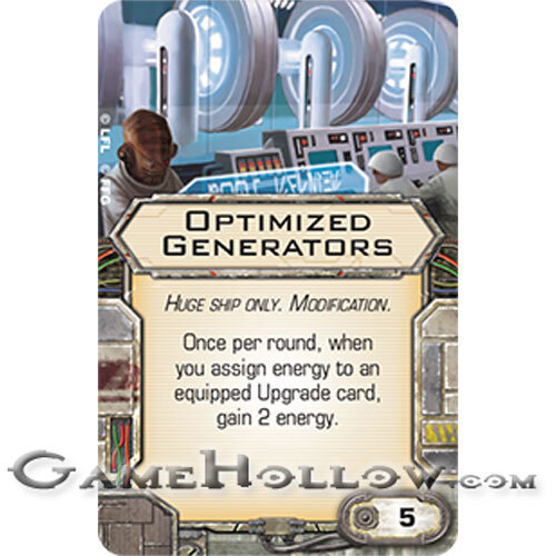 Star Wars Miniatures X-Wing Upgrade Card OPTIMIZED GENERATORS Modification | eBay