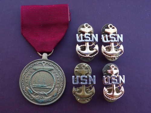 US Navy Good Conduct Meal CPO Chief Petty Officer Collar Military USN ...