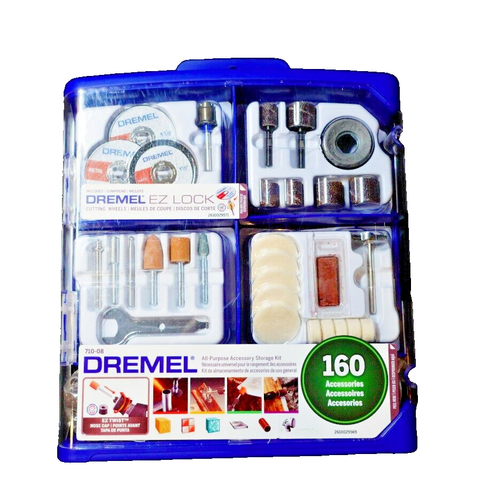 Dremel All-Purpose Rotary Tool Accessory Storage Kit - 160 Accessories ...