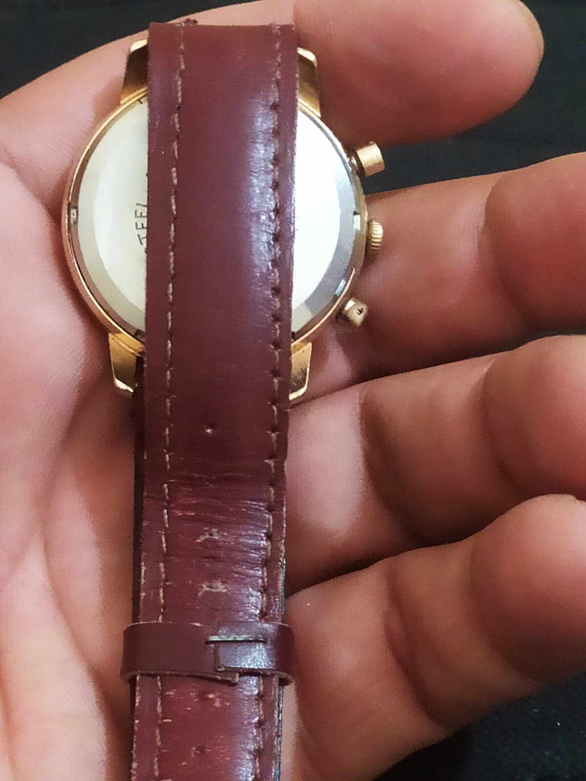 rare Vintage Chronograph watch landeron 248 ROSE movement 38mm PERFEX ...