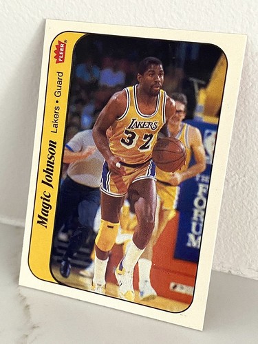1986-87 Fleer Stickers #7 Magic Johnson | eBay