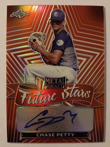 2021 Leaf Metal Draft Chase Petty #'d 3/7 Orange Future Stars Rookie ...