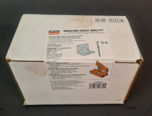 Simpson Strong-Tie Hurricane Gusset Angle Kit NEW with SDS Screws ...