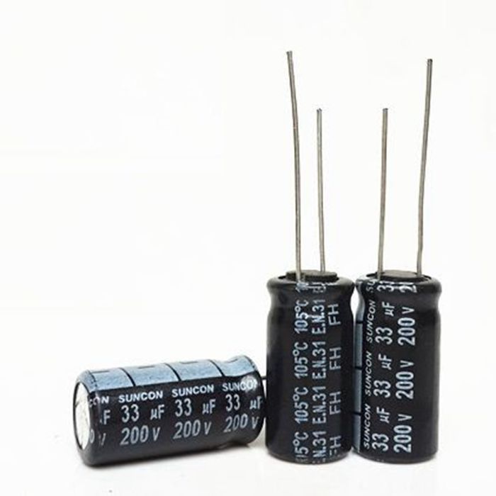 20PCS 200V 33uF 200Volt 33MFD Electrolytic Capacitor 10×16mm Radial | eBay