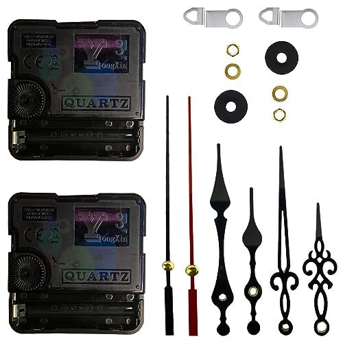 Clock Movement 2 Pieces DIY Clock Works Battery Operated Clock ...