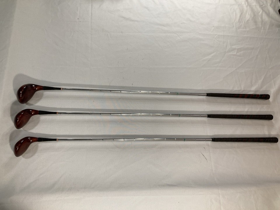 Vintage Wood Drivers 1-3 Brassie Driver Spoon Golf Club Lot Of 3 ...