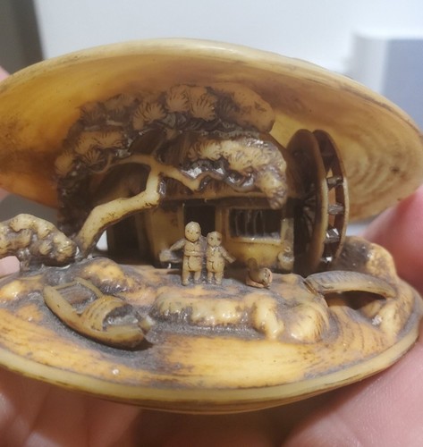 Vintage Japanese Folk Art 1950s Netsuke Celluloid Plastic Figurine ...