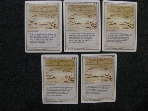 Magic the Gathering MTG Revised Edition Circle of Protection: White Lot ...