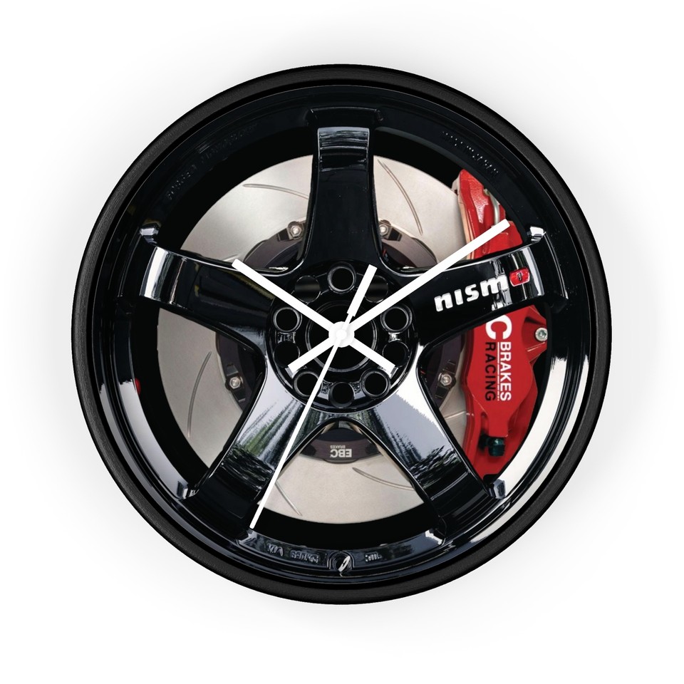 Novelty Nismo LMGT4 Wheel Clock, Rays LMGT4 Garage Wall Clock, GTR ...