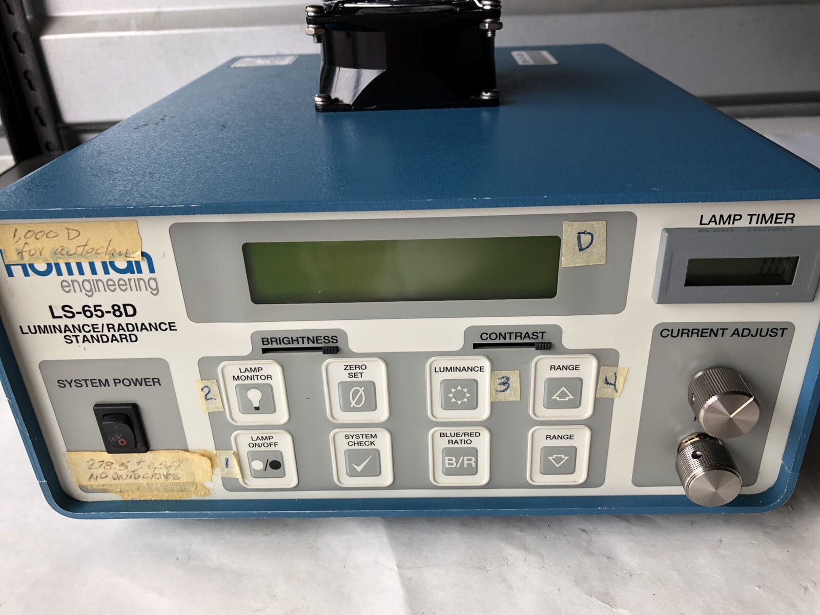 Hoffman Engineering Ls-65-8d Luminance / Radiance Standard Front Panel ...