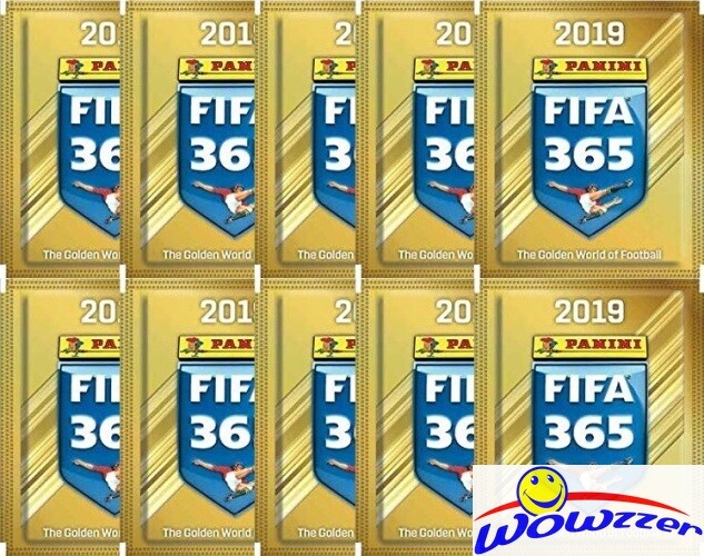 2019 Panini FIFA 365 Stickers HUGE 50 Pack Factory Sealed Box-250 ...