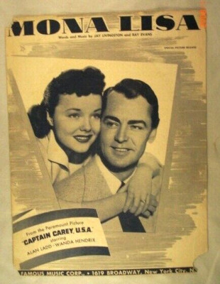 Mona Lisa - Jay Livingston & Ray Evans - 1949 | eBay