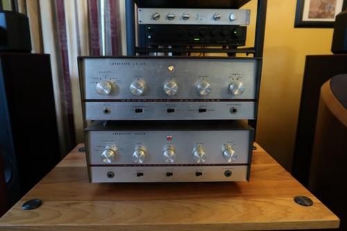 Pair of Lafayette model LA-218 tube Mono amplifiers 12AX7 6BQ5 6CA4 | eBay