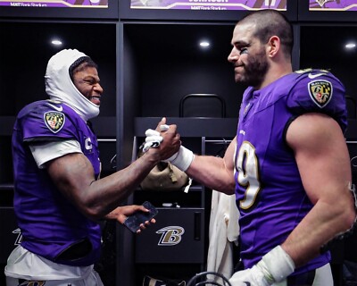 Lamar Jackson & Mark Andrews Post Game Handshake Baltimore Ravens 8x10 ...