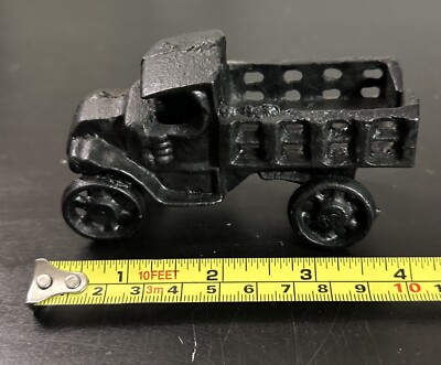 VINTAGE CAST IRON PICK UP STAKE DELIVERY TRUCK | eBay
