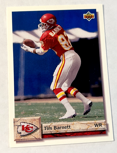 1992 The Upper Deck Company #317 Tim Barnett Kansas City Chiefs NFL | eBay