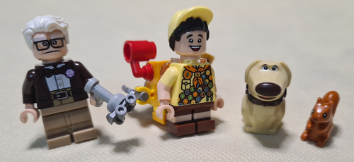 Lego Minifigures - Carl Fredrickson, Russell, dog, squirel - 43217 'Up ...