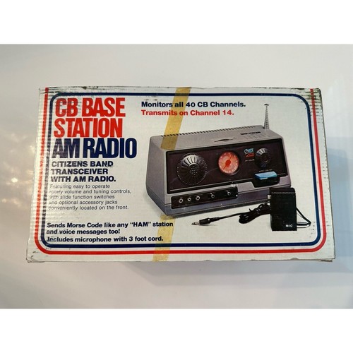 VINTAGE *New* Concept 2000 #610 cb base station am radio & Morse code ...