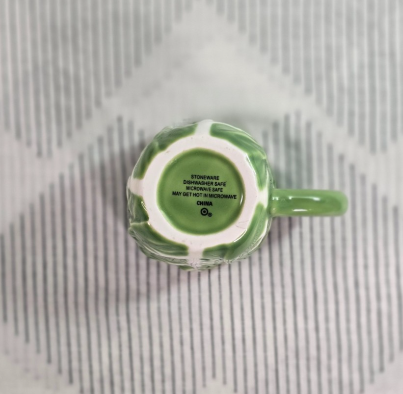 Threshold 10 oz. Stoneware Green & White Cabbage Cup & Saucer Set | eBay