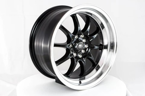 MST MT11 Wheels Rim 16x8.0 5x100/5x114.3 ET15 73.1CB Black w/Machine ...