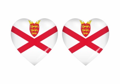 2x Sticker flag vinyl country heart GBJ jresey | eBay