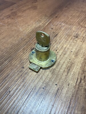 Vintage Brass Lock And Key For Roll Top Desk | eBay