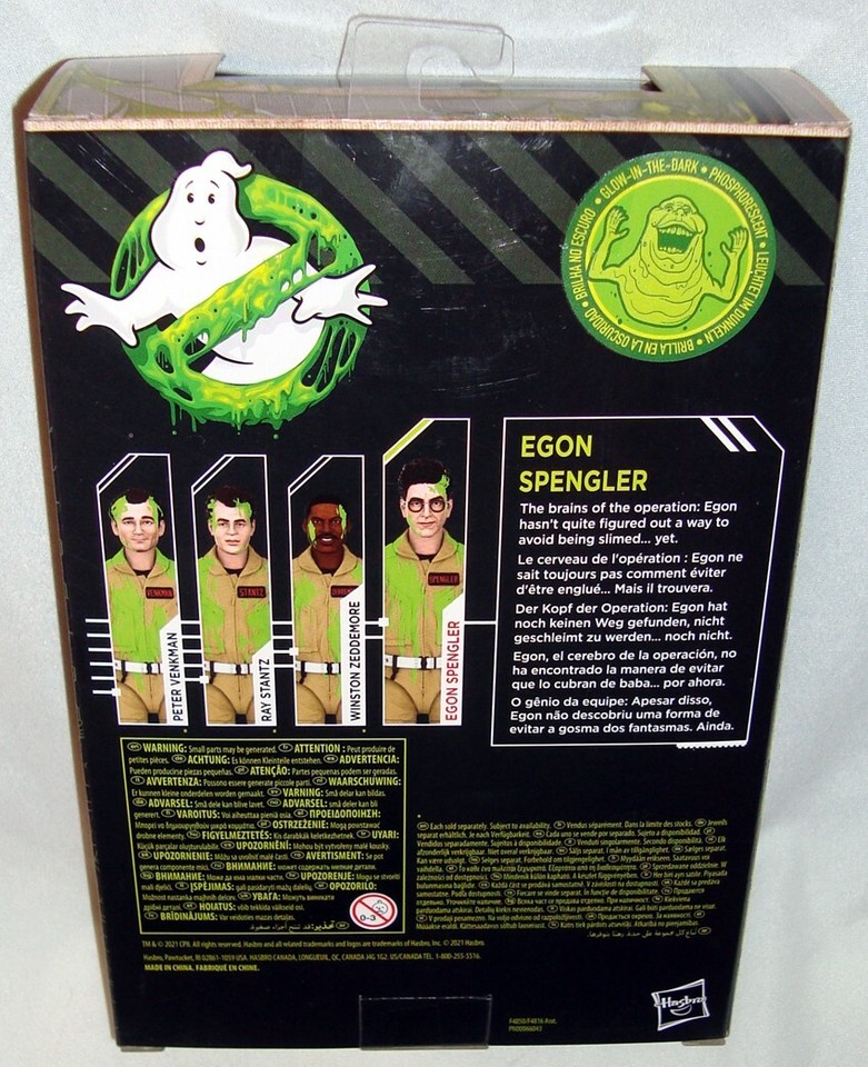 Ghostbusters Plasma Series Egon Spengler 6" Inch Figure MIB Glow In The ...