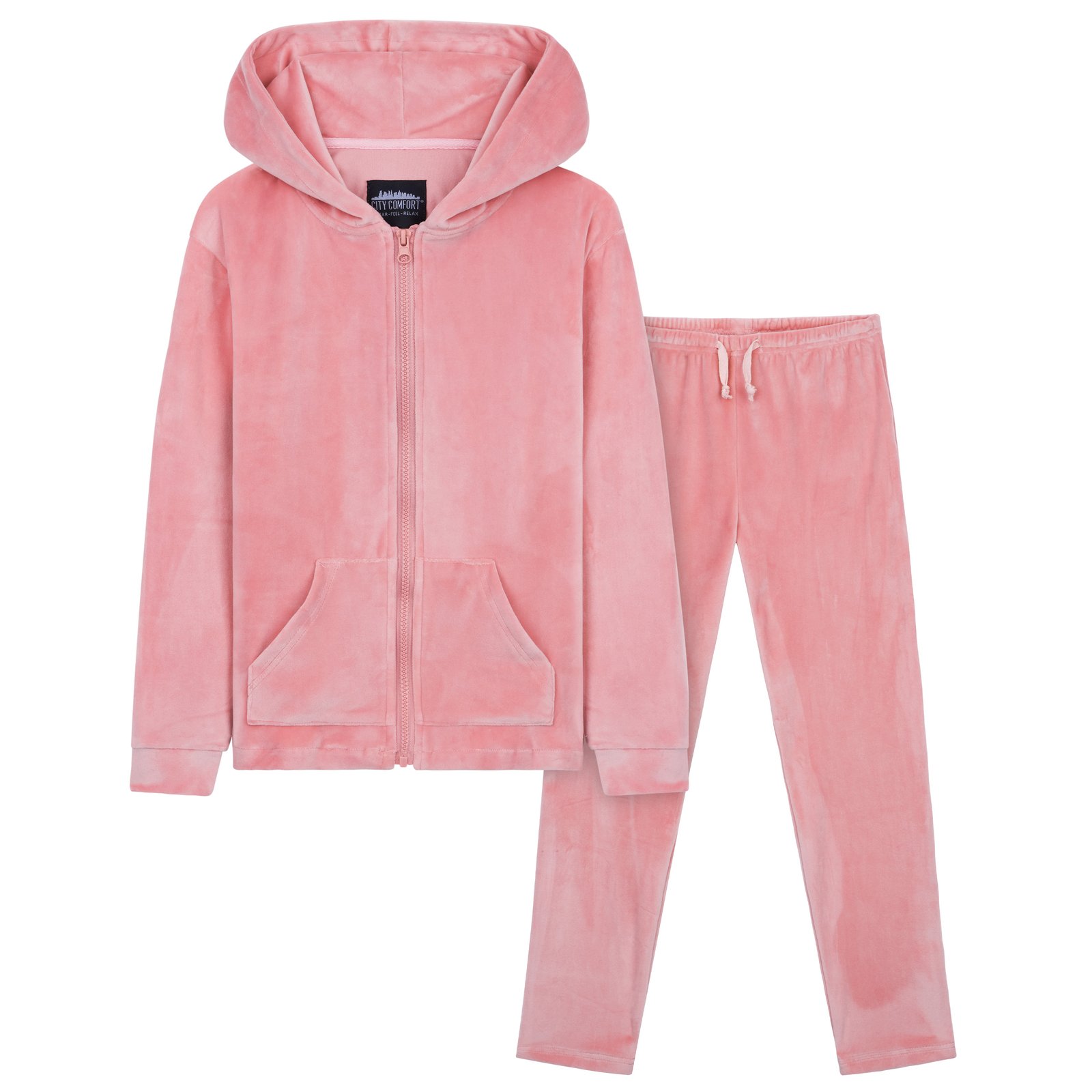 CityComfort Girls Tracksuit Set, 2 Piece Velour Tracksuit for Girls | eBay