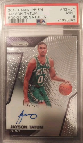 2017 Panini Prizm Rookie Signatures Jayson Tatum Auto #RS-JT PSA 9 | eBay