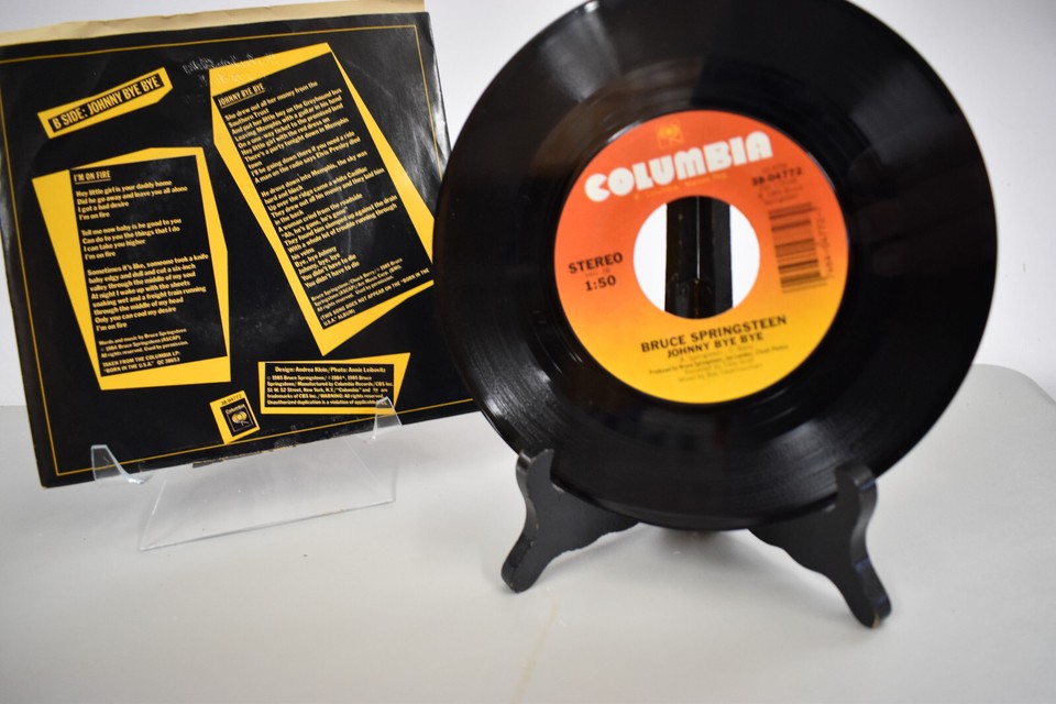 BRUCE SPRINGSTEEN I'm On Fire / Johnny Bye Bye 45 with PicSleeve EX | eBay