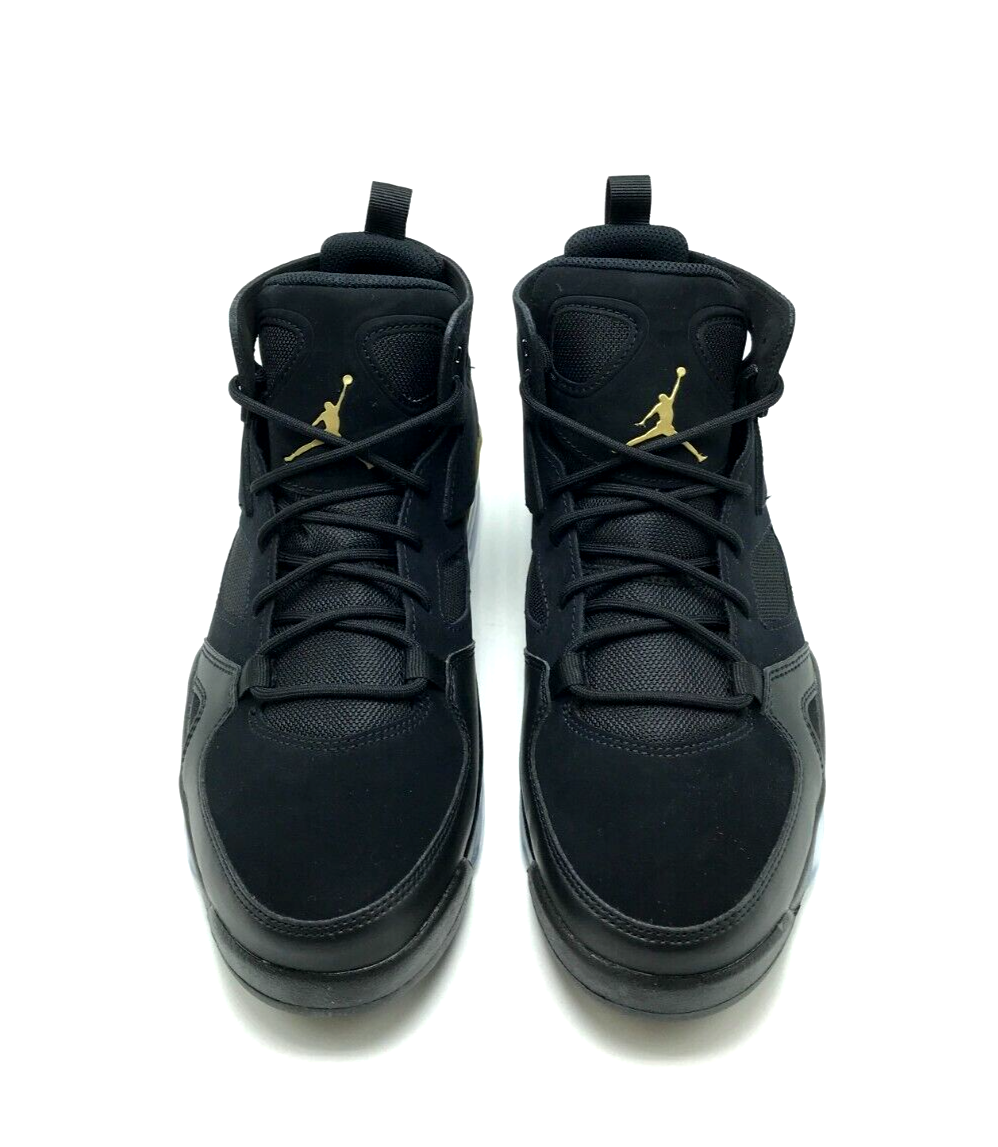 *NEW* Men NIKE Air Jordan True Flight Club 91 Black Metallic Gold ...