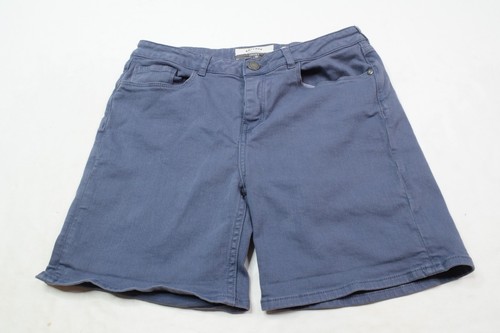 Fat Face Denim Shorts Womens 10 Blue Button-Fly Cotton Stretch Mid-Rise ...