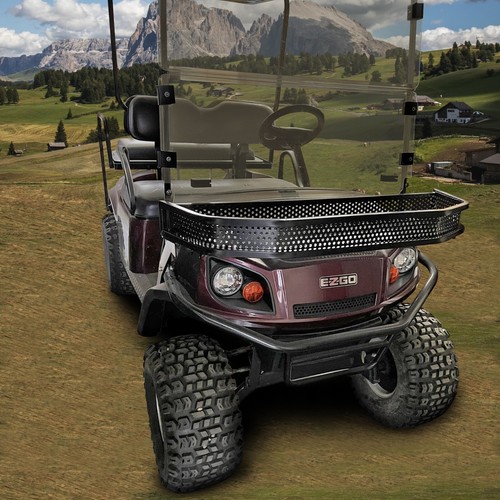 Golf Cart Front Clay Basket Cargo Basket For EZGO S4, Express 2012-2020 ...