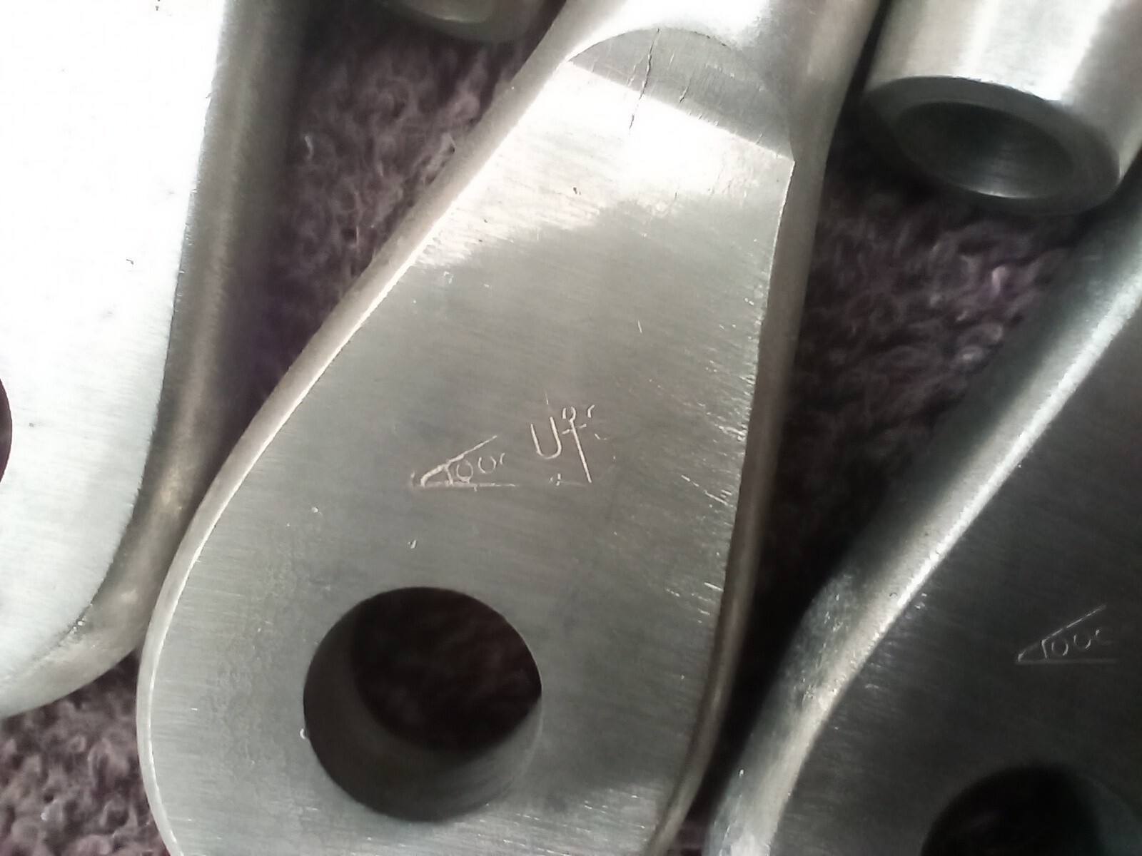 MS20668-8 Eye Swage Fitting, 304SS, 1/4" Wire rope, 3/8"Pin, NOS N.O.S ...