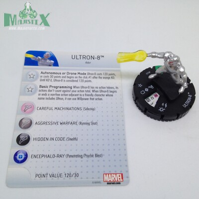 Heroclix Age of Ultron OP set Ultron-8 #029 Uncommon figure w/card! | eBay