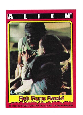 1979 Topps ALIEN #69 Ash Runs Amok! (Pack Fresh) | eBay