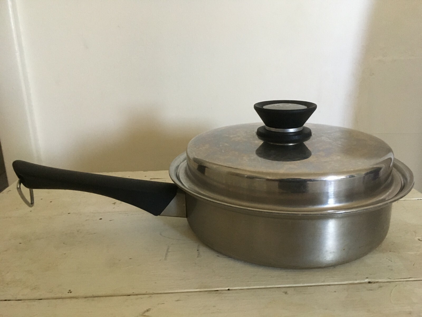 AMWAY QUEEN Cookware 1QT SAUCE PAN w/LID Multi Ply 18/8 Stainless Steel ...