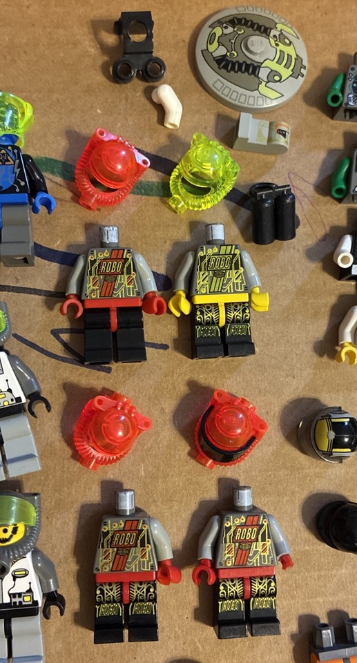 LEGO Vintage Space Minifigures Lot Parts Unitron Space Police ...