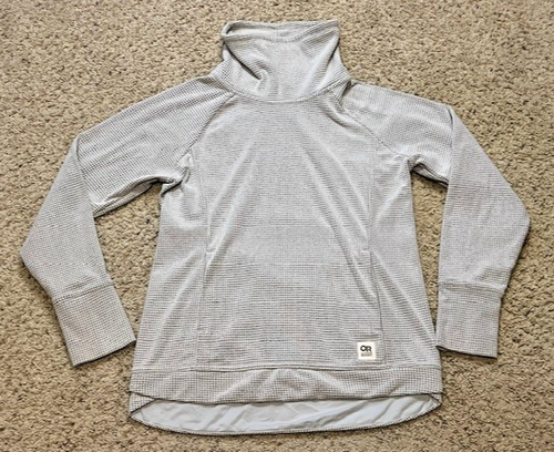 Outdoor Research Women Ivory Trail Mix Grid Fleece Cowl Pullover Size ...